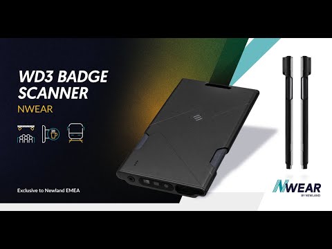 Nwear WD3 Bluetooth Badge Barcode Scanner - YouTube
