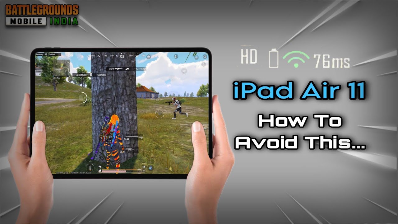 iPad Air 11 Bgmi Test | High Ping issue in WiFi’s iPad….😩 - YouTube