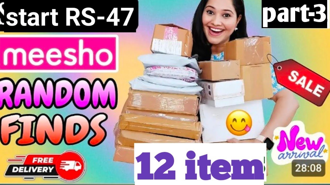 Meesho Random Fine. * 12 Product * START RS-47 . ... kitne saste kam milenge 😱😱👍 - YouTube
