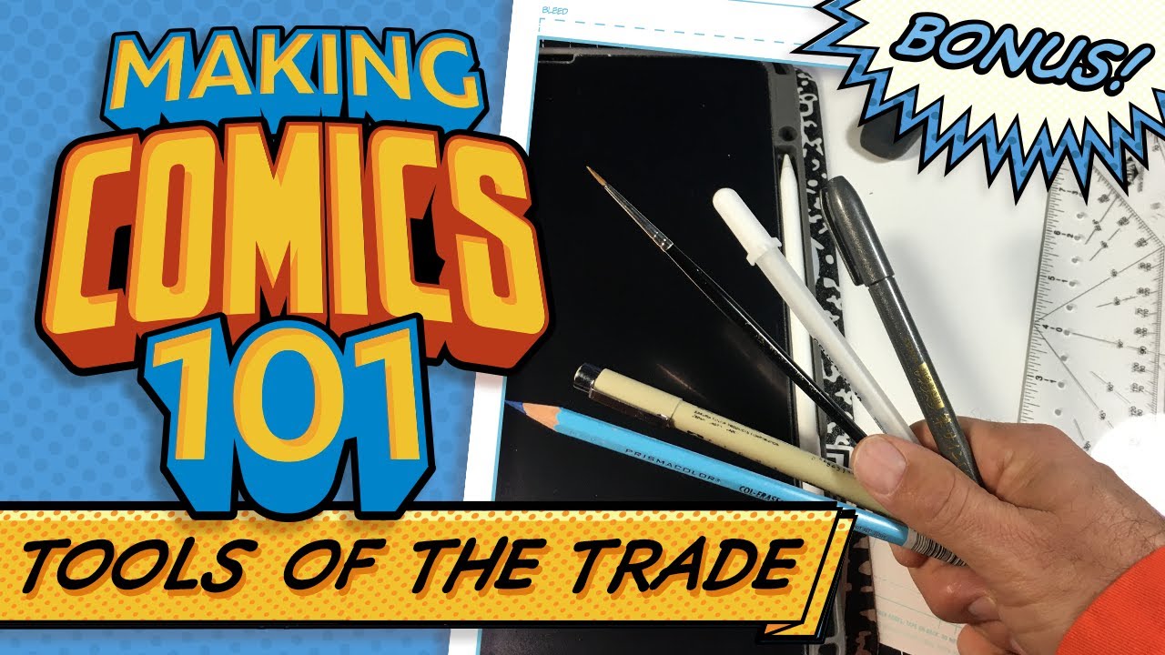 The Best Tools For Making Comics! Making Comics 101- Bonus Issue! - YouTube