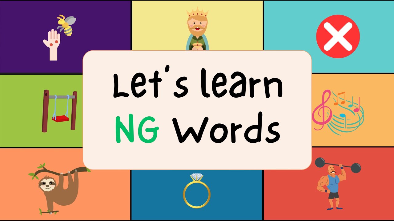 Fun Way to Practice NG Sound Words! 🎉 Flashcards for kids - YouTube