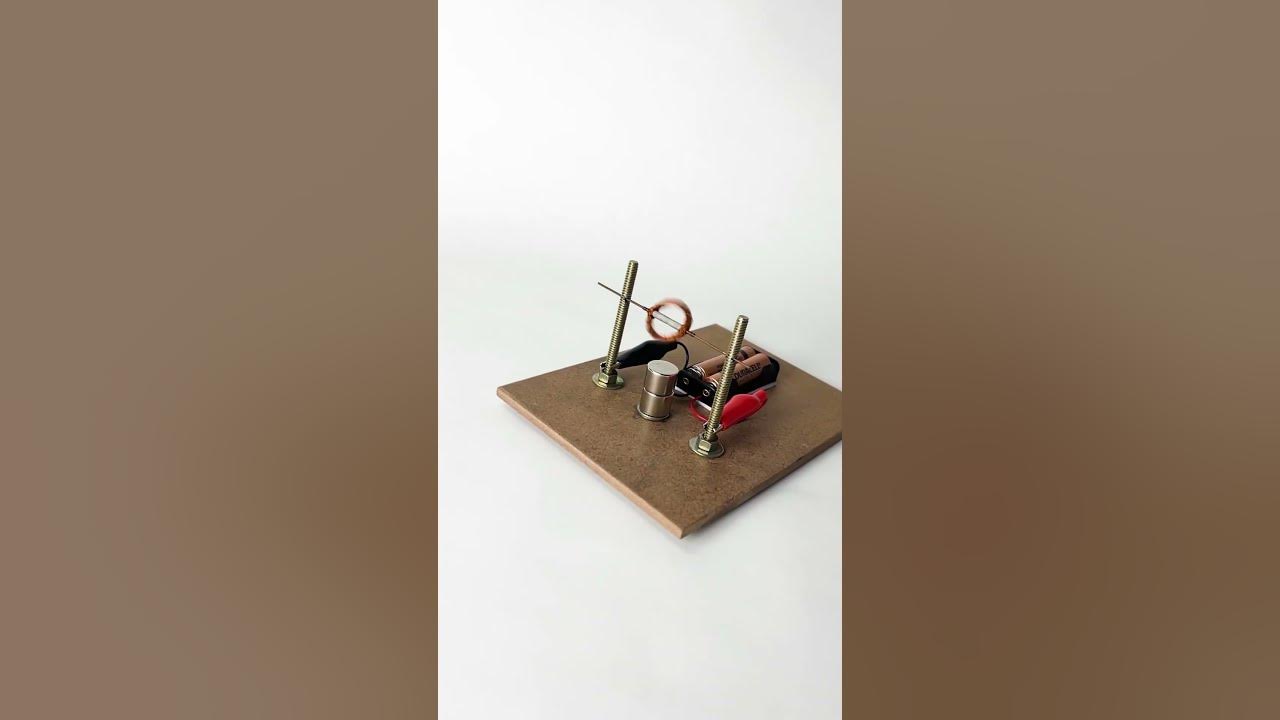 DC Motor Working Model Science Project | Simple Electric Motor | DC ...