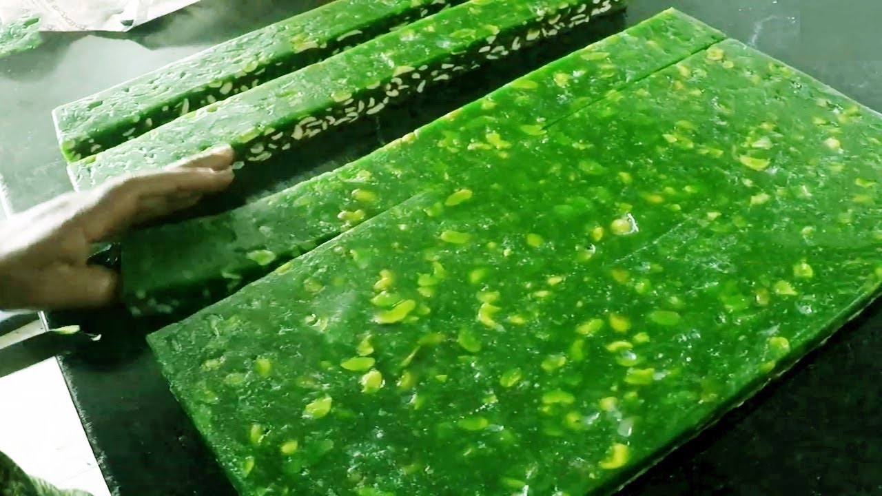 Green Colour Rubber Halwa - Quick And Easy indian Sweet Recipes ...