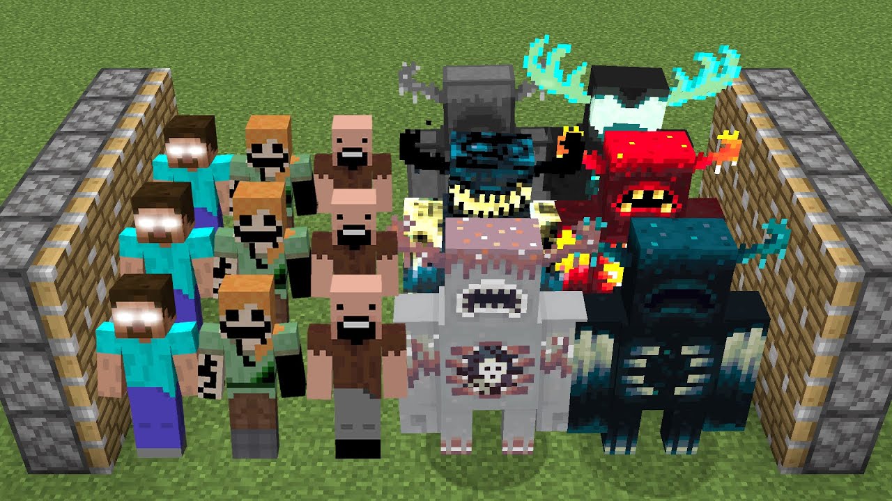 All WARDEN and HEROBRINE and NOTCH and DISTORTED ALEX combined in ...