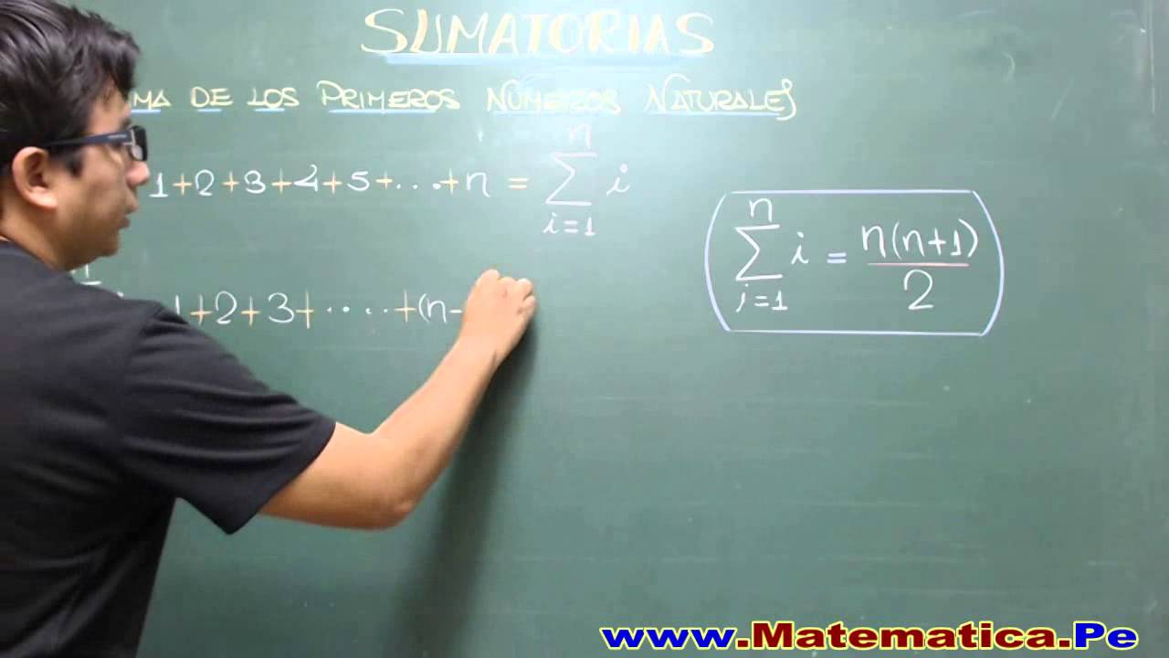 SUMA DE LOS PRIMEROS NUMEROS NATURALES-DEMOSTRACION GAUSSIANA - YouTube