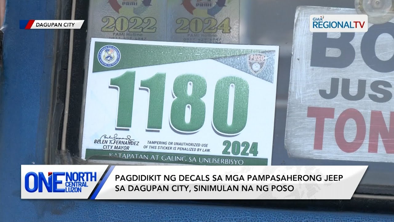One North Central Luzon: Pagkakabit ng decals, ipatutupad sa mga ...