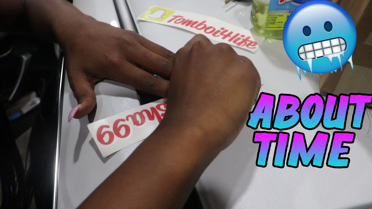 FINALLY ADDING VINYAL STICKERS TO MY CAR - YouTube