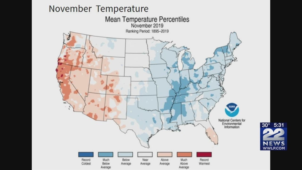 November weather cooler than average - YouTube
