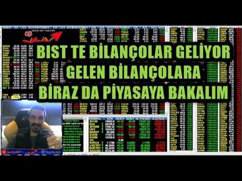 BIST TE BİLANÇOLAR GELİYOR GELEN BİLANÇOLARA BİRAZ DA PİYASAYA BAKALIM