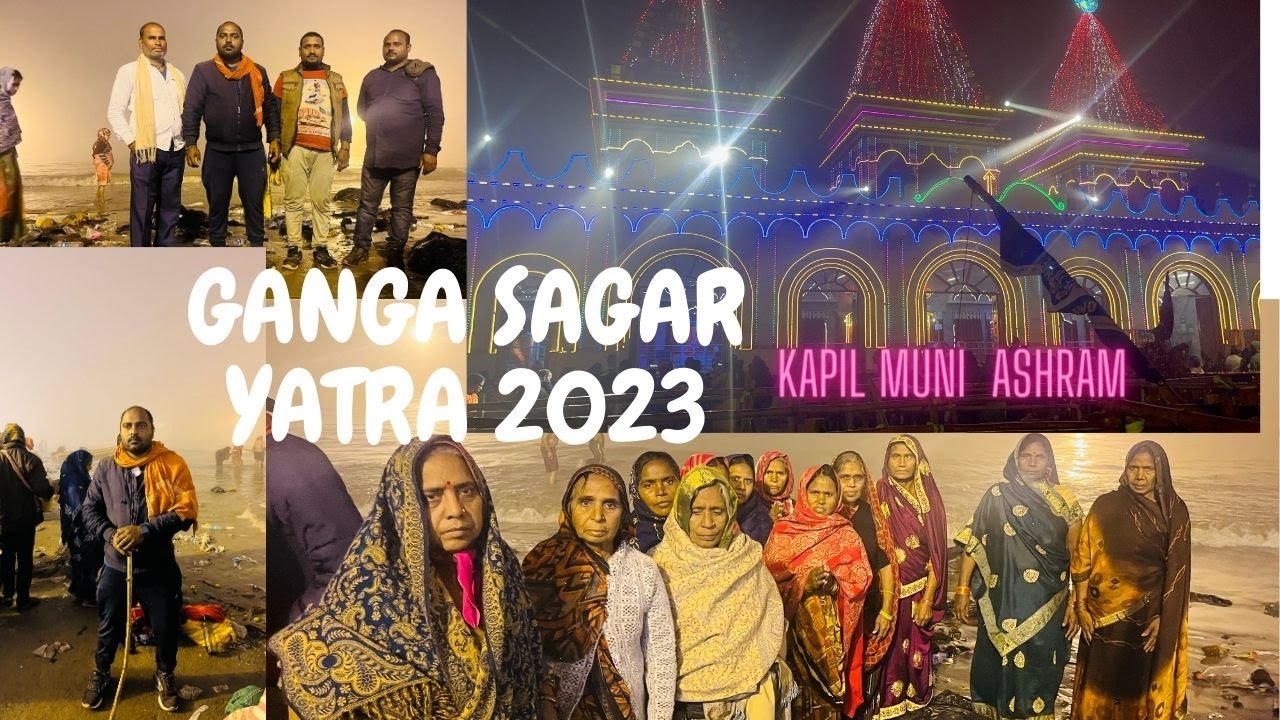 Ganga sagar yatra from Varanasi part 3 || ganga sagar asnan and kapil ...