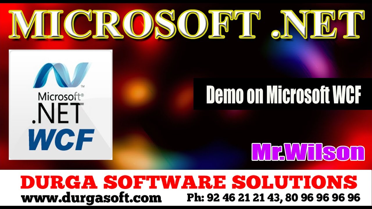 Demo on Microsoft WCF by Wilson - YouTube