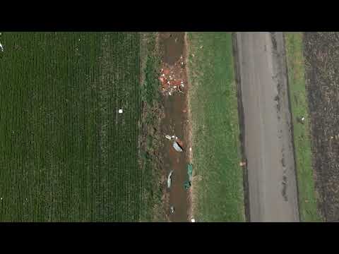 See aerial view of tornado damage in Saginaw County's Albee Township