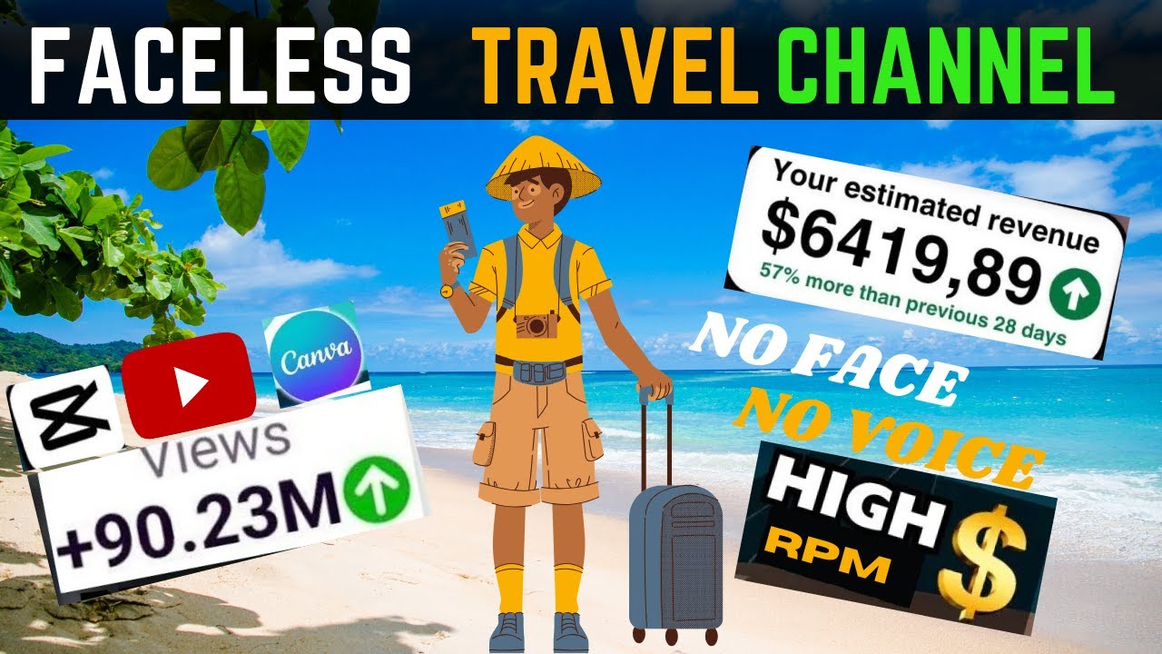 Make A Faceless Travel Channel In 10 minut By Using Free AI Tools In ...