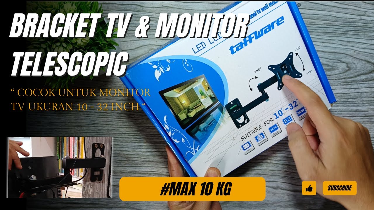 Taffware Telescopic TV Bracket | Taffware X100A Black G901 | bracket ...