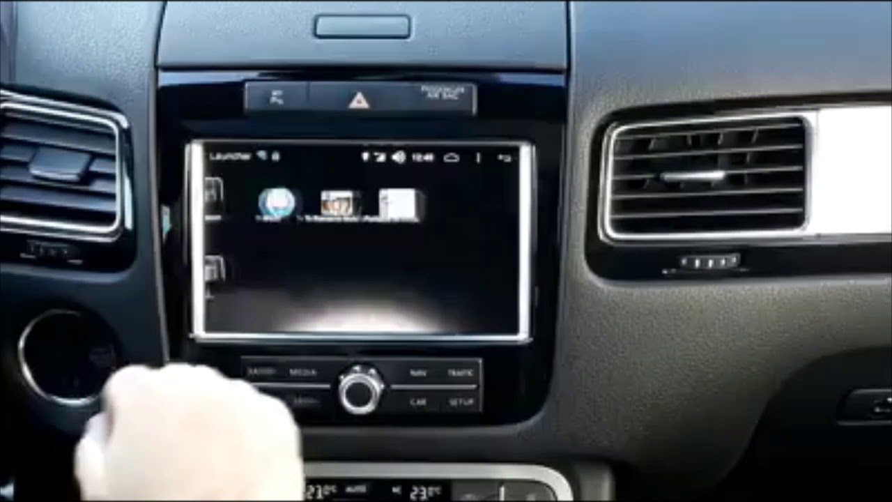 Interfata ANDROID pentru RNS850 VW Touareg 7P 2011 - 2018 - YouTube