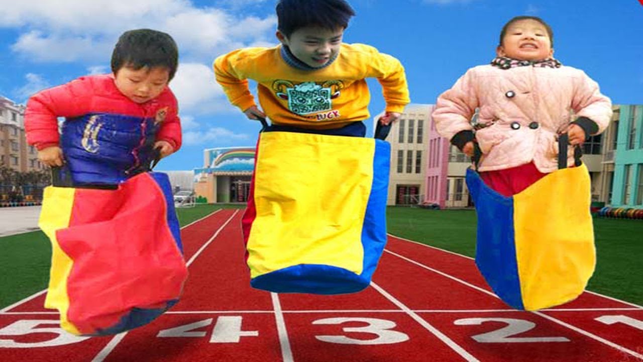 Learn colors with Baby Play Jumping Bag Classic Outdoor Games for Kids ...
