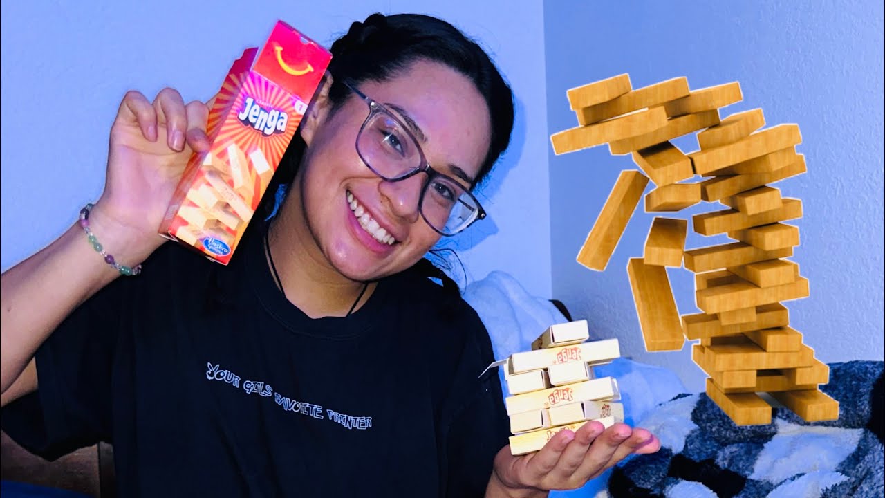 Play jenga with me / answering questions - YouTube