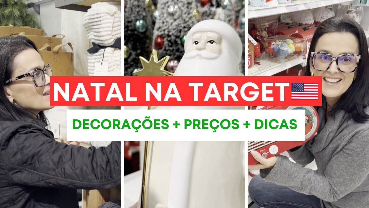 DECORAÇÕES DE NATAL NA TARGET - YouTube