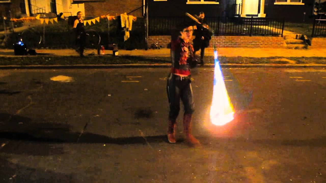 Fire Jump Rope Tricks & Treats on E St. 2015 - YouTube