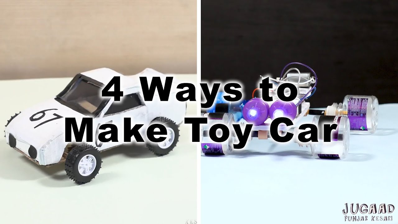 4 Ways to Make Toy Car - YouTube