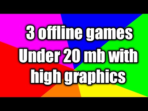 3 offline games under 20 mb with high graphics😍🙄/ ഫോണിൽ കളിക്കാൻ 3 ...