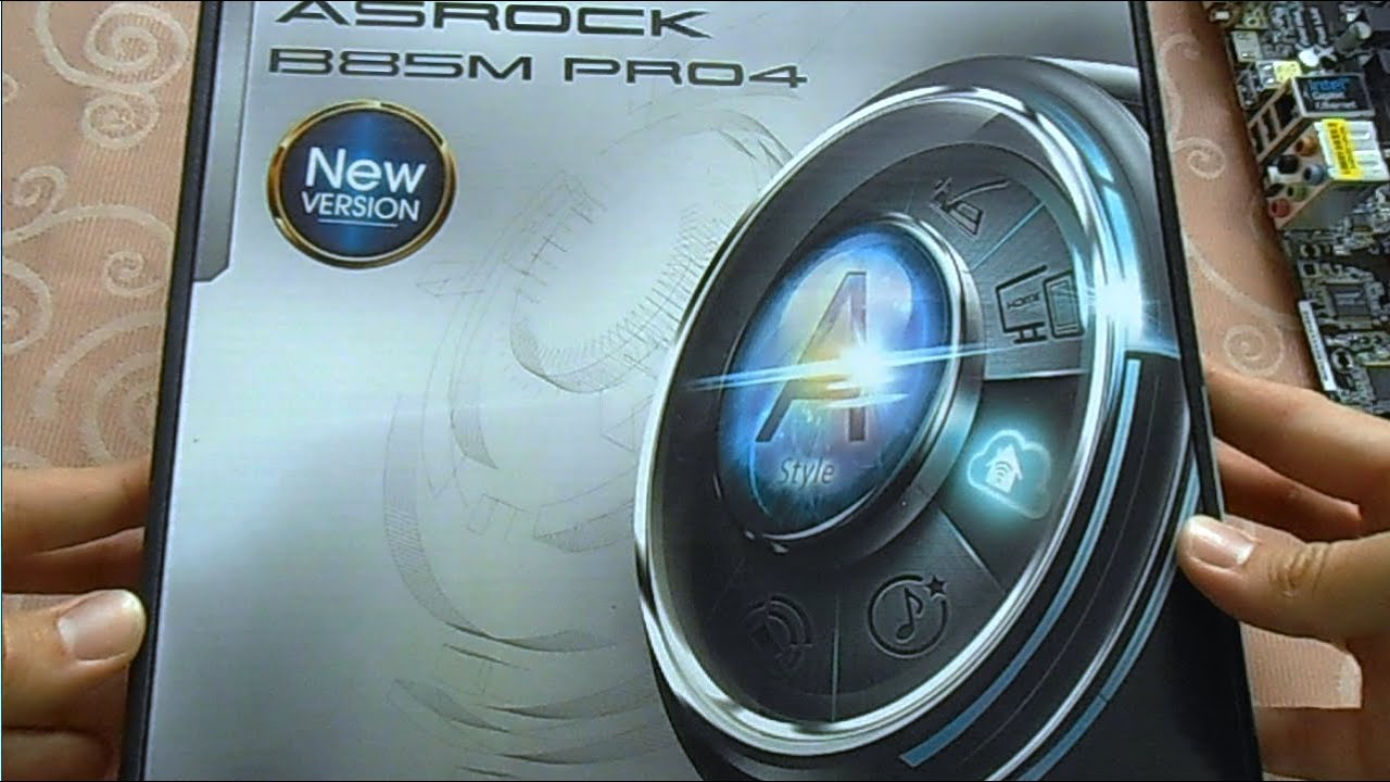 ASRock B85M Pro4 - Unboxing and First Impression - YouTube