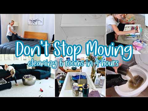 Cleaning 6 Rooms in 4 Hours Using the “Don’t Stop Moving” Rule / Spring Cleaning Motivation 2026