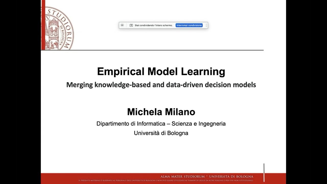 Michela Milano: Empirical model learning: machine learning meets ...