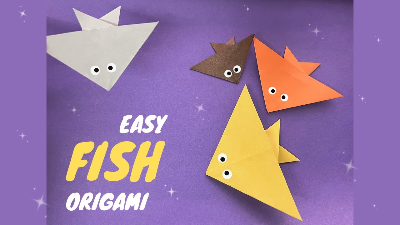 Easy Origami Paper Fish | How to make paper fish | DIY Fish | Easy ...