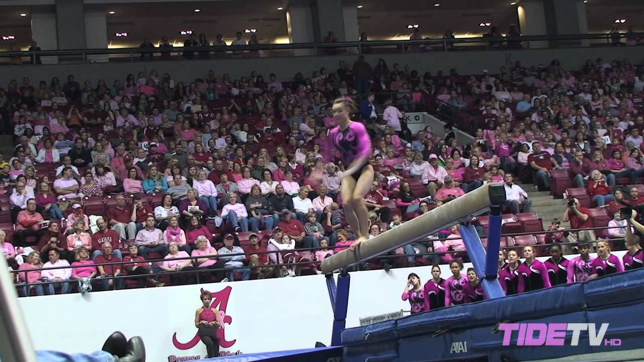 Alabama Gymnastics: The 2012 Power of Pink Meet vs. Arkansas - YouTube