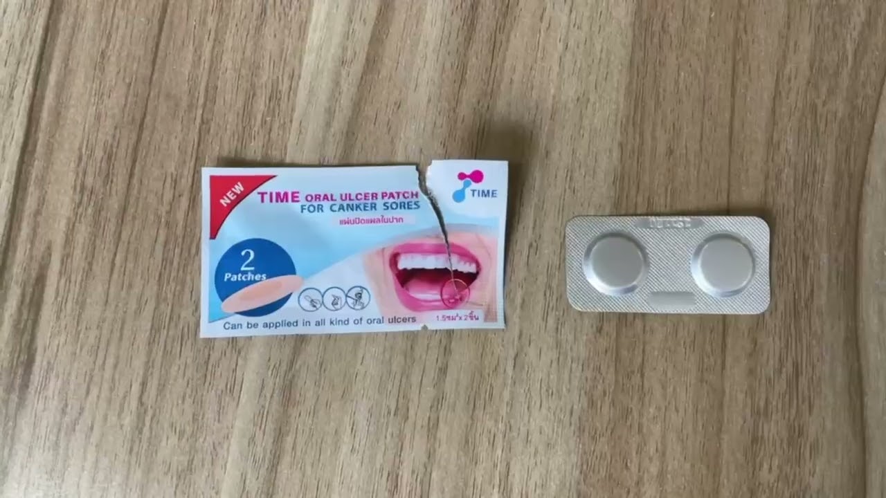 Ulceloocin oral ulce patch - 2 patches - YouTube