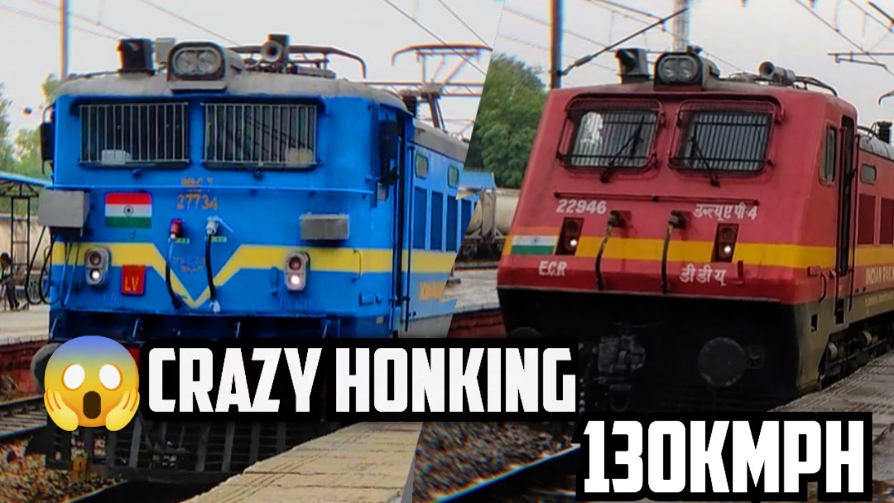 High Speed Trains | Dangerous Skips | Back To Back - 130KMPH | Okhla ...