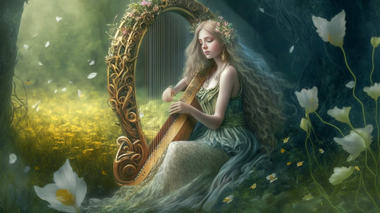 Heavenly Music for Summer - Relaxing Harp Instrumental for Peace and ...