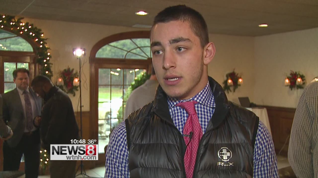 New Canaan WR Alex LaPolice will play at Harvard next season - YouTube