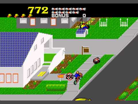PAPERBOY Level 1 SEGA Genesis - YouTube