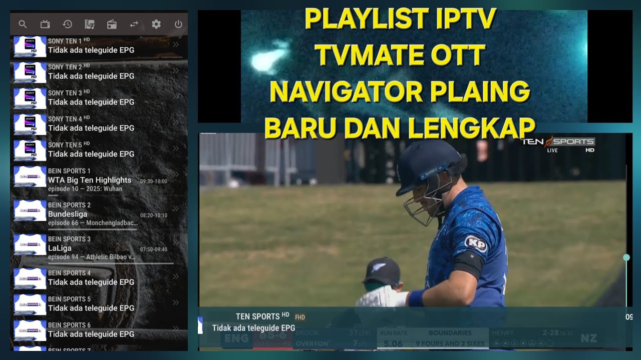 UPDATE PLAYLIST IPTV TERBARU (TVMATE, OTT NAVIGATOR, PERFECT PLAYER ...