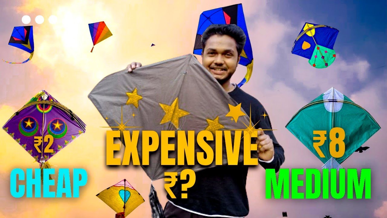 Flying Kites Cheap Medium Expensive || Cheap vs Expensive - YouTube