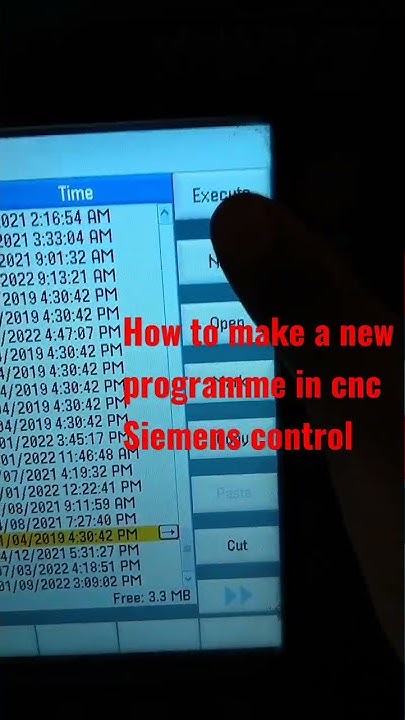 how to make a new programme in cnc Siemens control #cncprogramming# ...