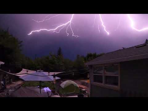 Redwood City Lightning Storm - YouTube