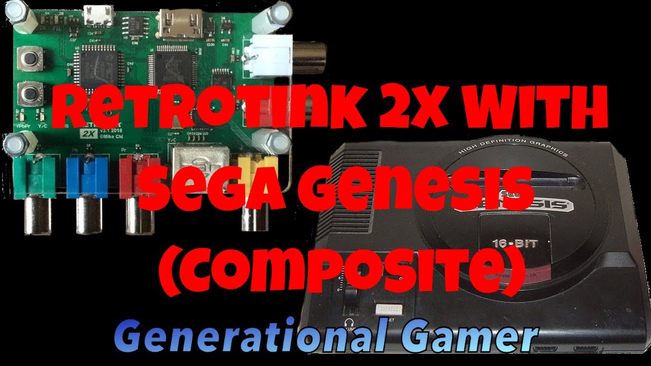 RetroTink With the Sega Genesis Composite Cable - YouTube