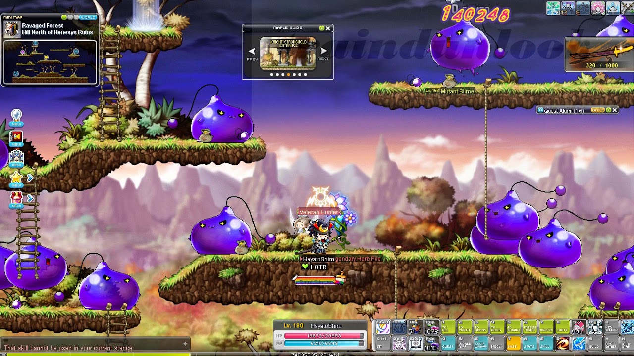 MapleStory 20180730 Hayato Training - YouTube