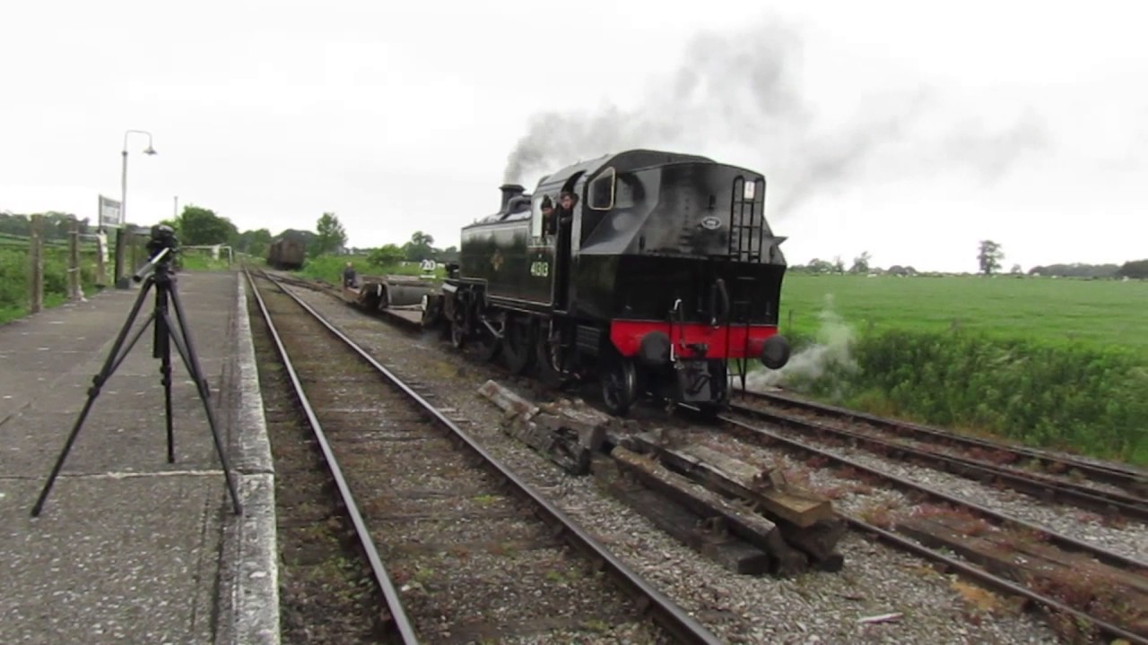 Ivatt 41313 running in at the East somerset railway 10/06/2017 - YouTube