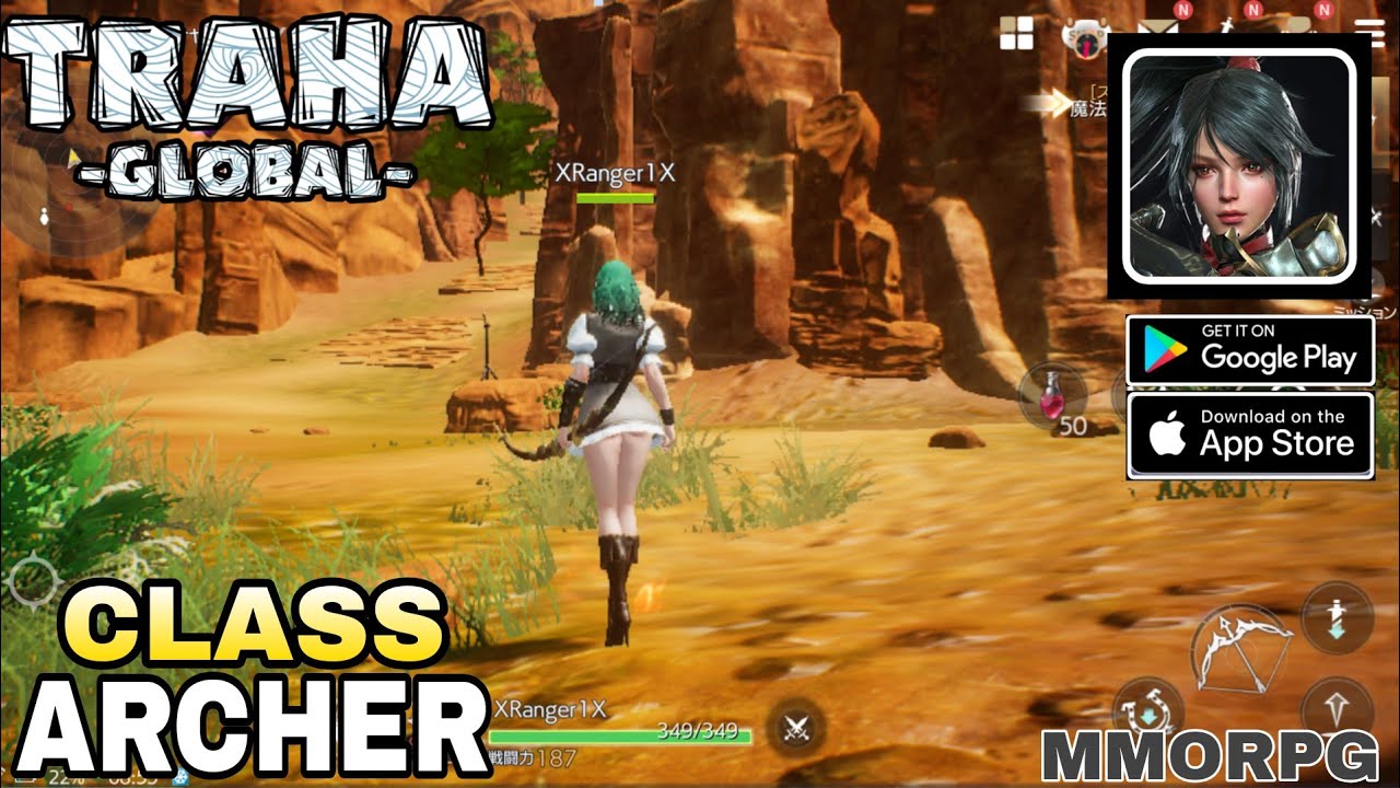 Traha Global Gameplay Class Archer MMORPG Mobile For Android/ios 2023 - YouTube