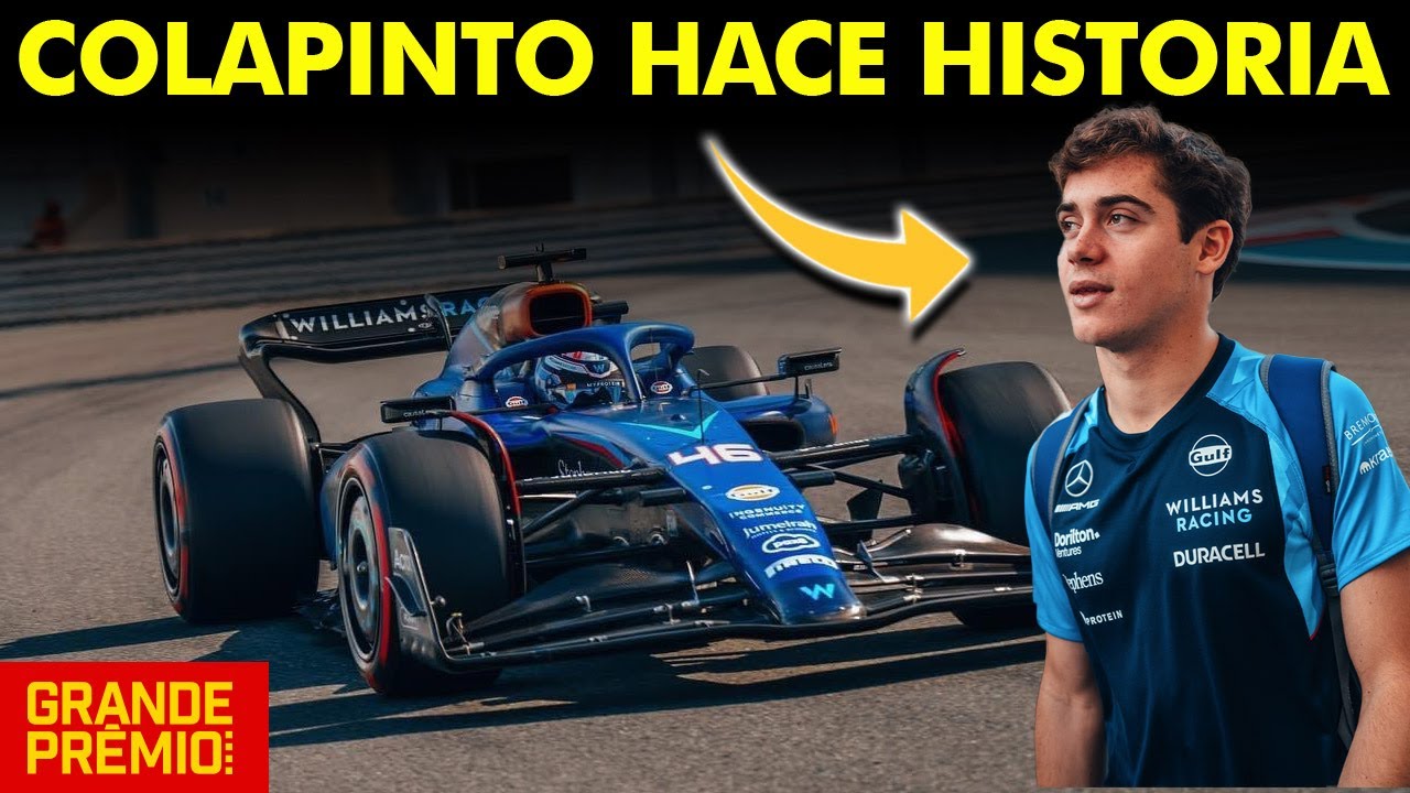 COLAPINTO SORPRENDE EN TEST CON WILLIAMS RACING - YouTube