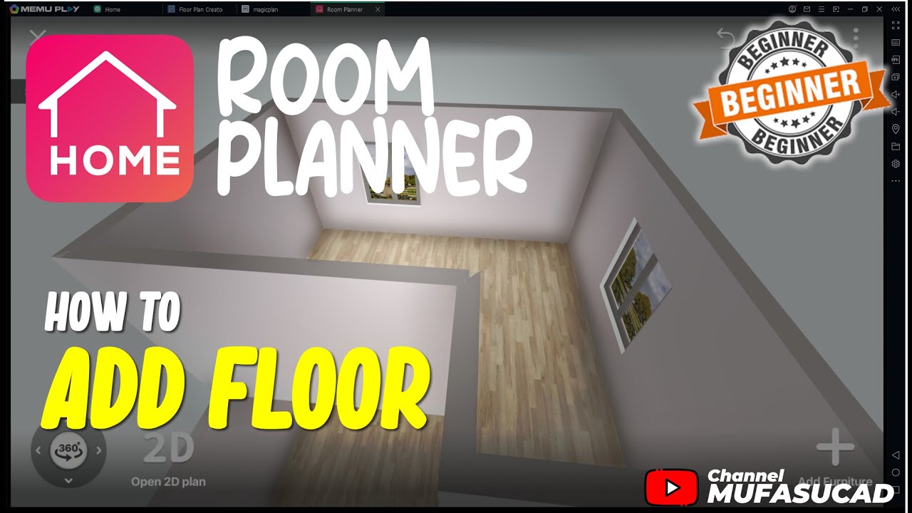 Room Planner How To Add Floor - YouTube
