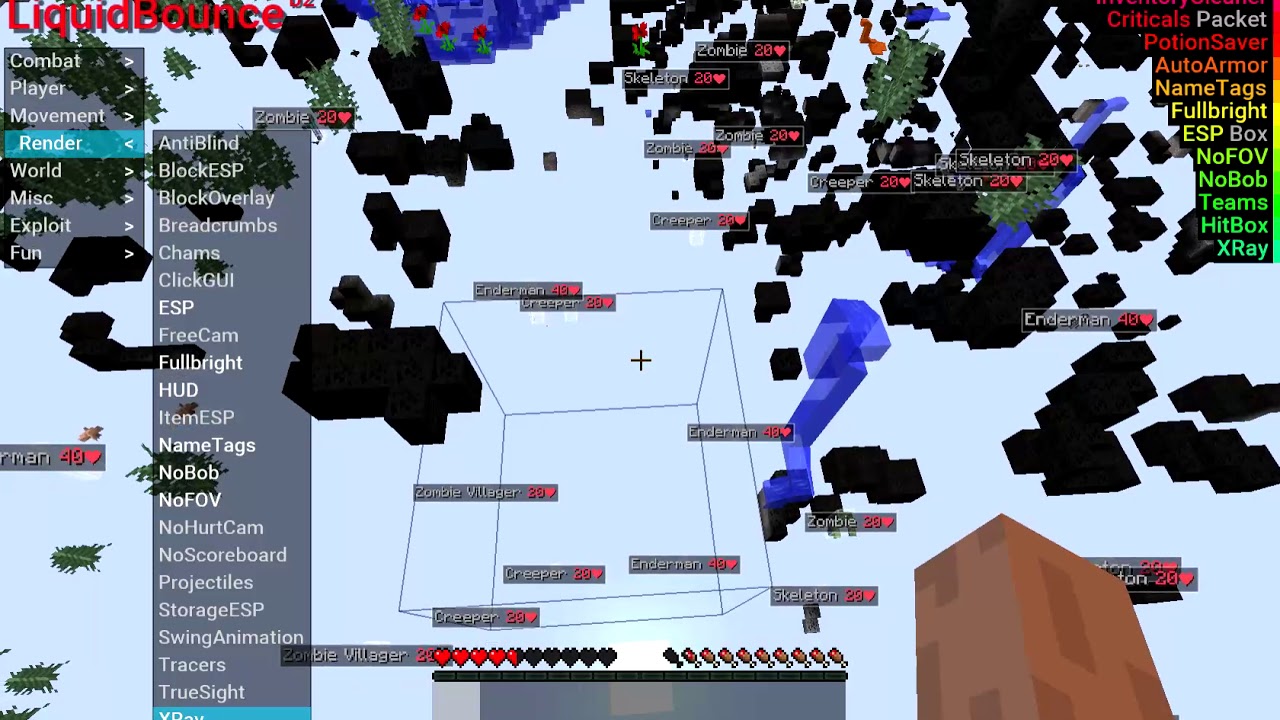 LiquidBounce b2 hacking in minecraft (showcase) - YouTube