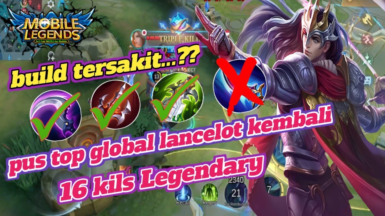 top global lancelot,,!!! main super aman dan agresif di season terbaru ...