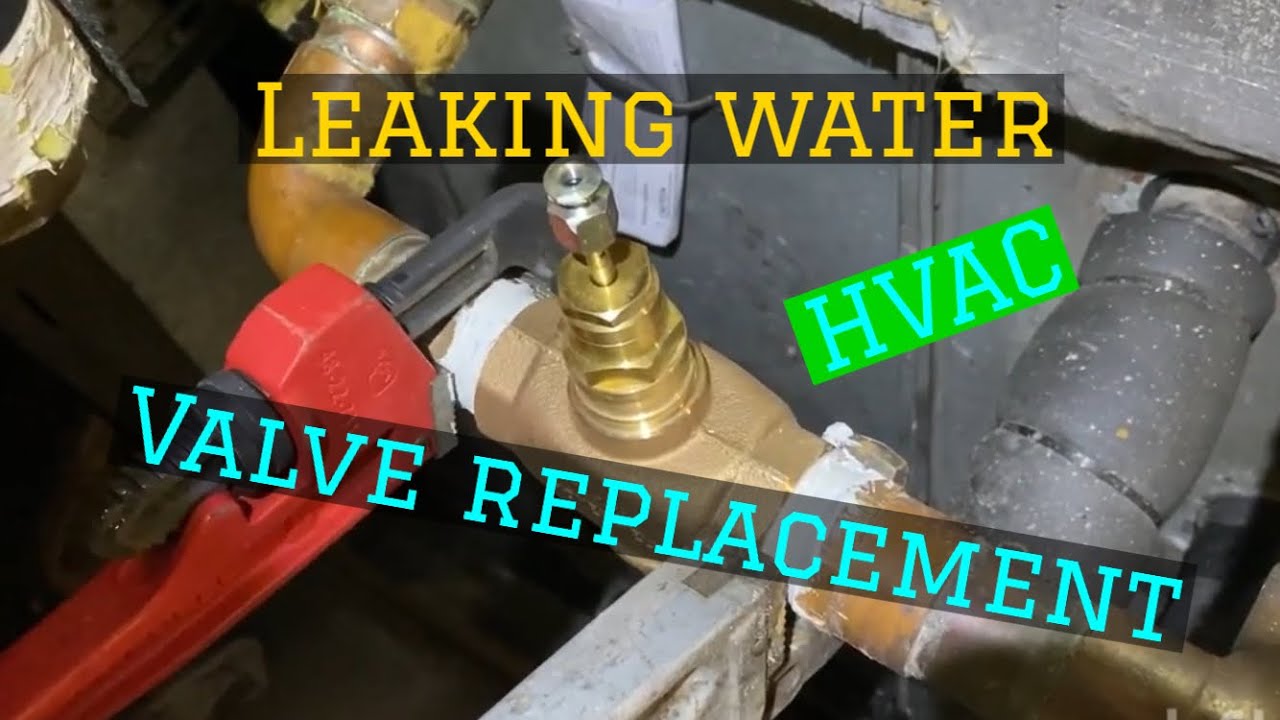 #HVAC HOW TO FIX/REPLACE a leaking valve and actuator on a old Hot Cold ...