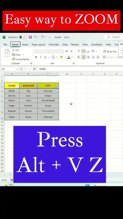 Tricks to Zoom | Work Smart #excelshortcut #excelshortcuts #exceltech #excel #excelgyan # ...