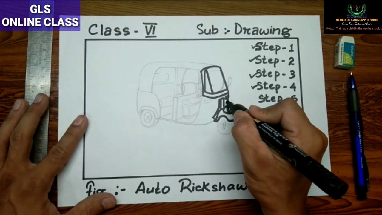 GLS Online class | Sub: Drawing|| Class-VI || - YouTube